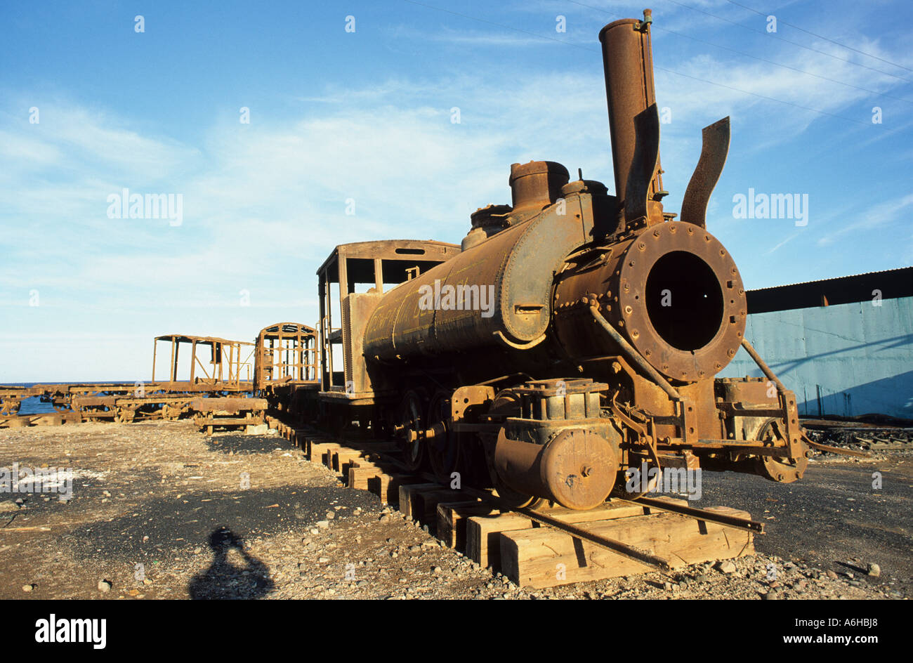 Mexico Baja California Sur Santa Rosalía old locomotive Stock Photo - Alamy