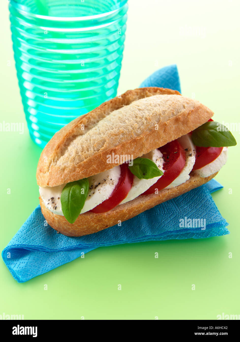 Tomato Mozarella Panini Stock Photo - Alamy