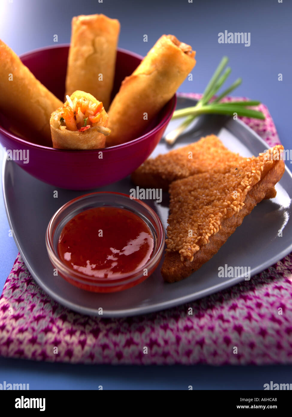 Sesame Toast Spring Stock Photo - Alamy