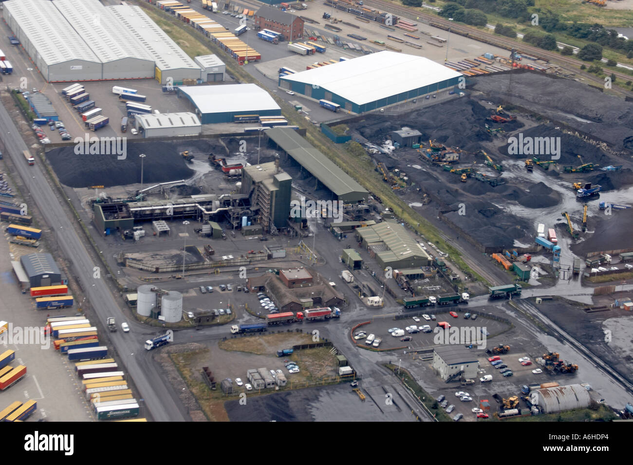 Industrial complex aerial view hi-res stock photography and images - Alamy