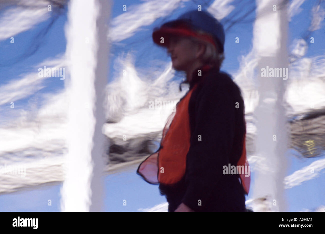 Road Crew Member and Window Stock Photo - Alamy