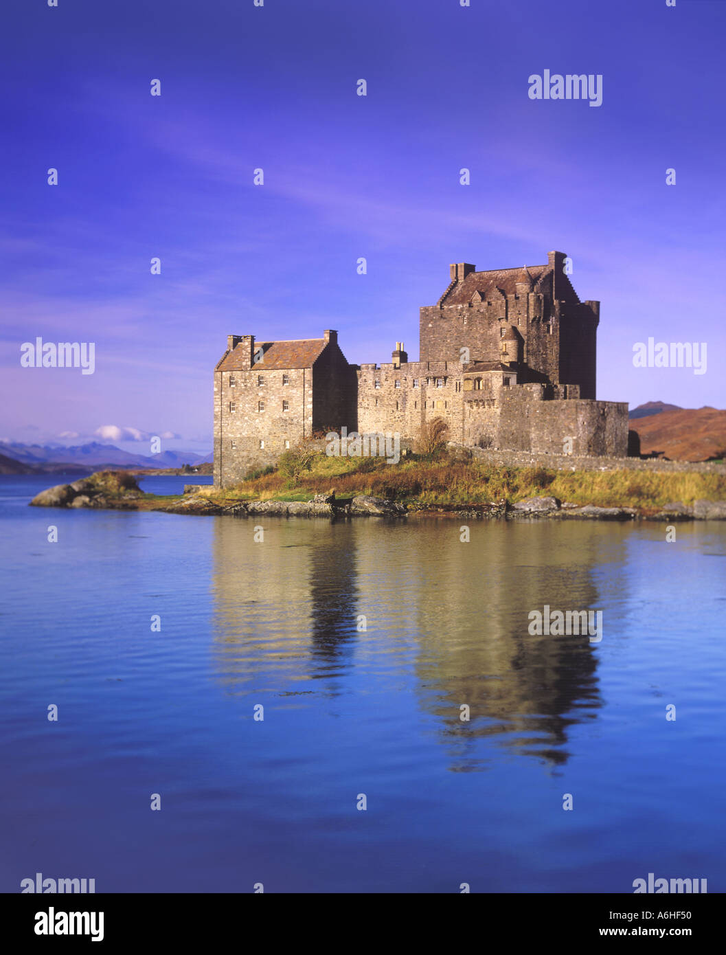UK Scotland Highlands Eilean Donan Castle on Loch Duich Wester Ross ...