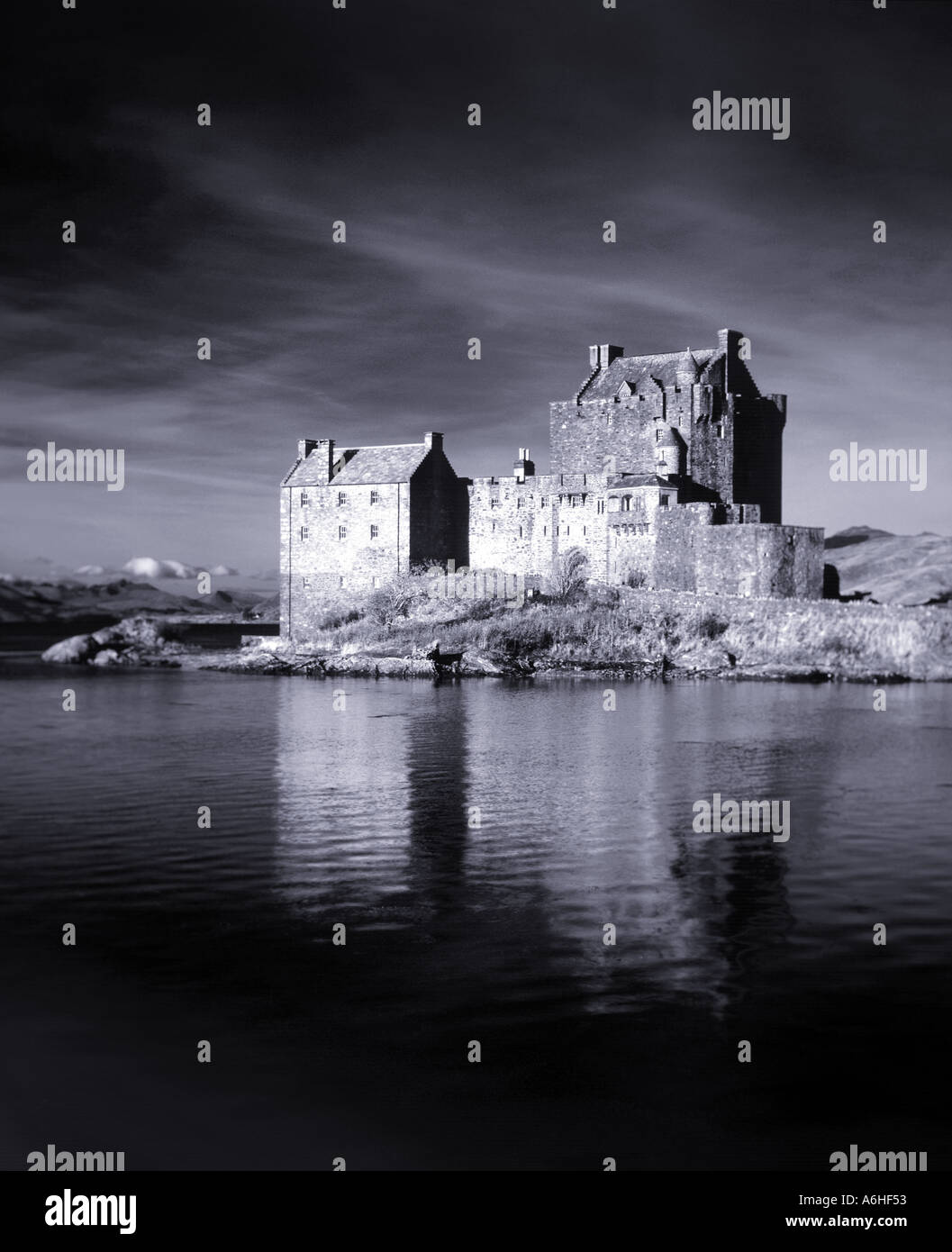 UK Scotland Highlands Eilean Donan Castle on Loch Duich Wester Ross ...