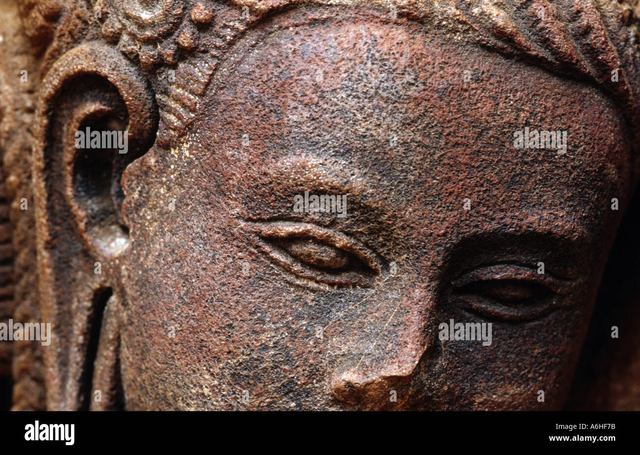 Ancient Stone Carving of a Face Stock Photo - Alamy