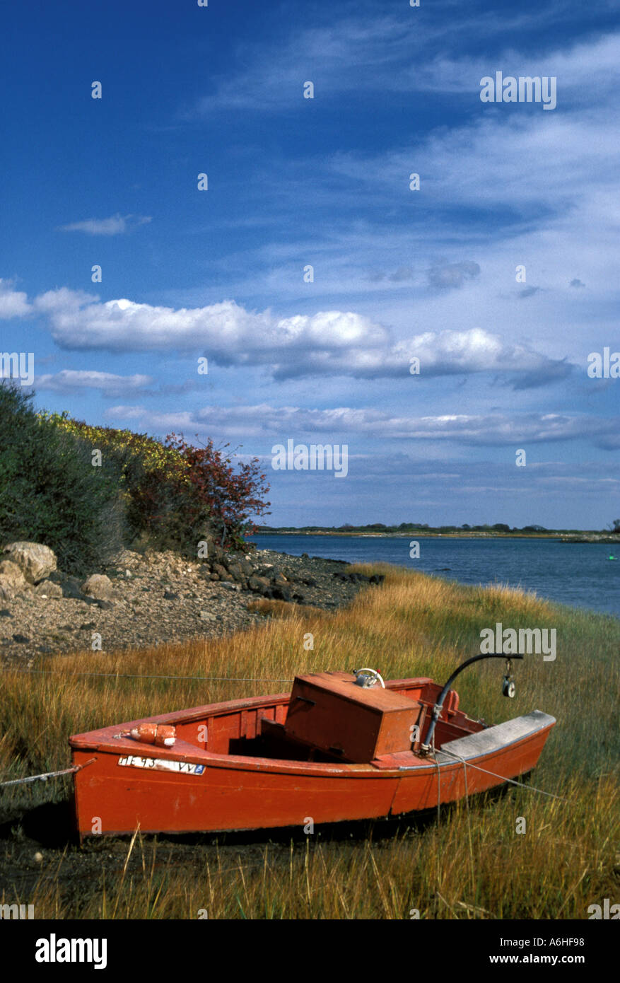 Small Beached Boat Stock Photo - Alamy