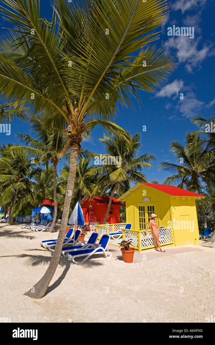 Beach Cabana Princess Cays Eleuthera Island Bahamas Greater Antilles ...