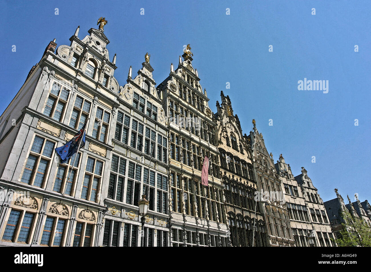 OLD HOUSES IN ANTWERP Stock Photo - Alamy