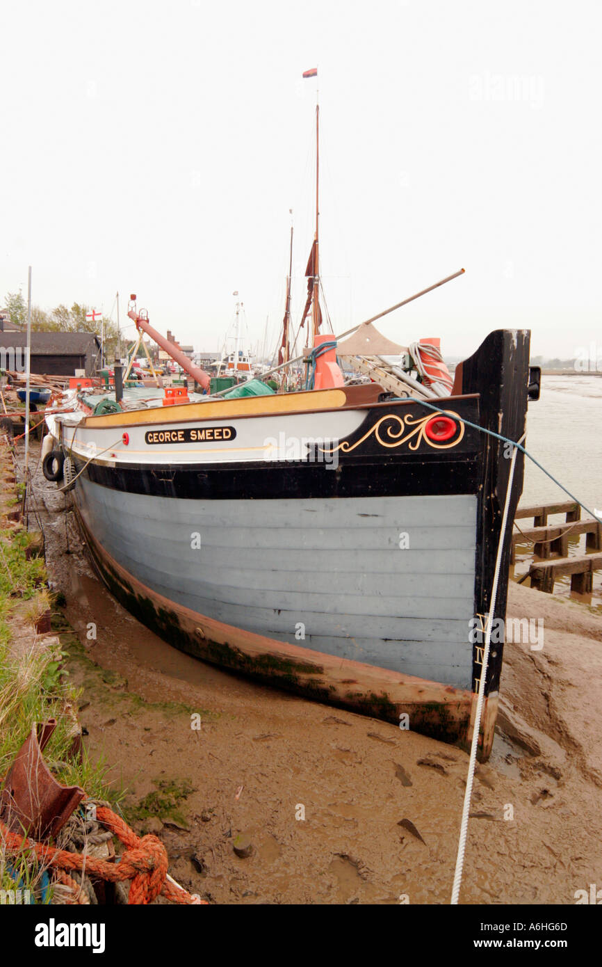 Maldon Waterfront Hythe quay Essex England UK Thames Barge Stock Photo ...