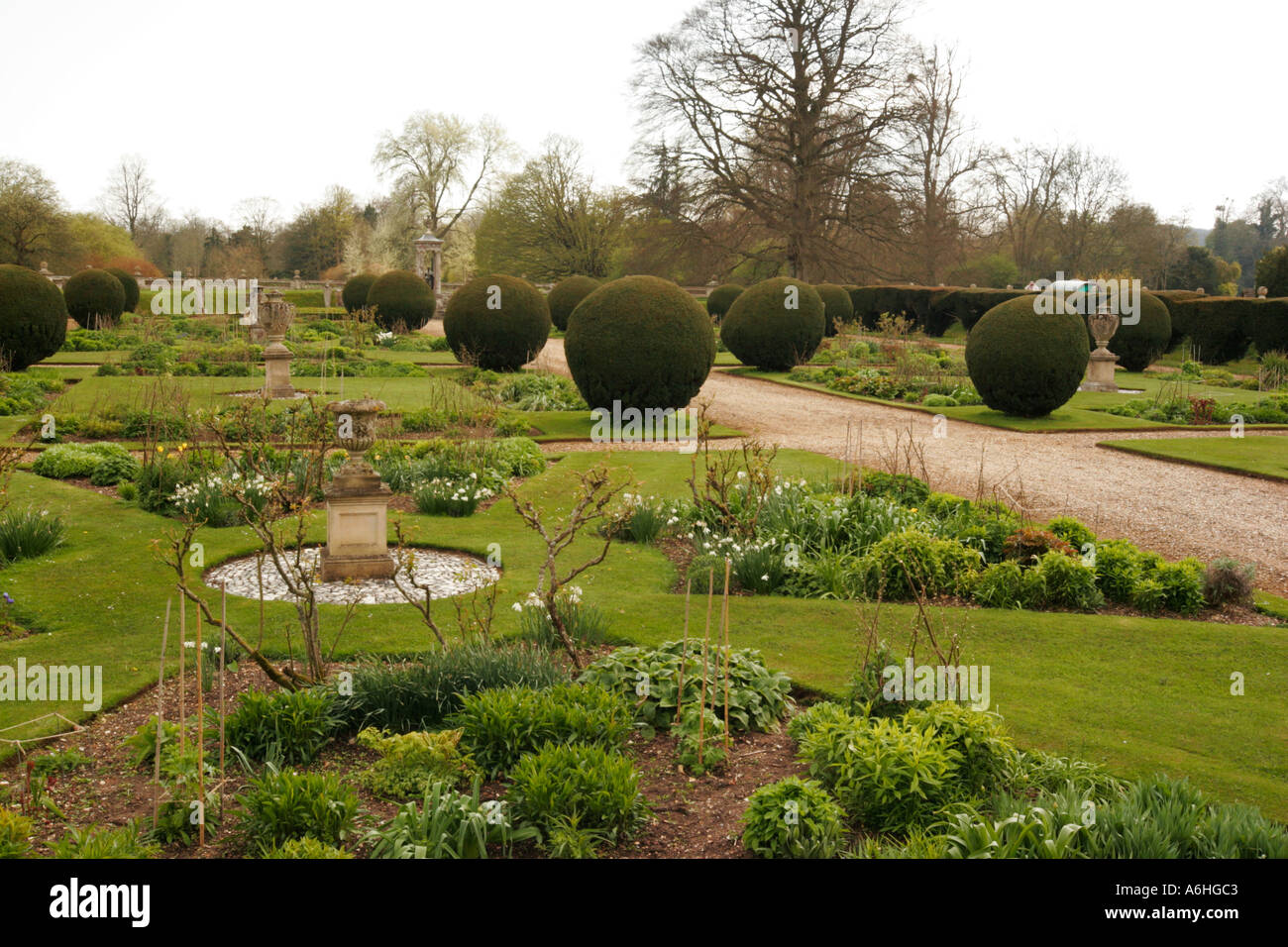 Longford Castle Wiltshire England UK Formal Garden Stock Photo - Alamy