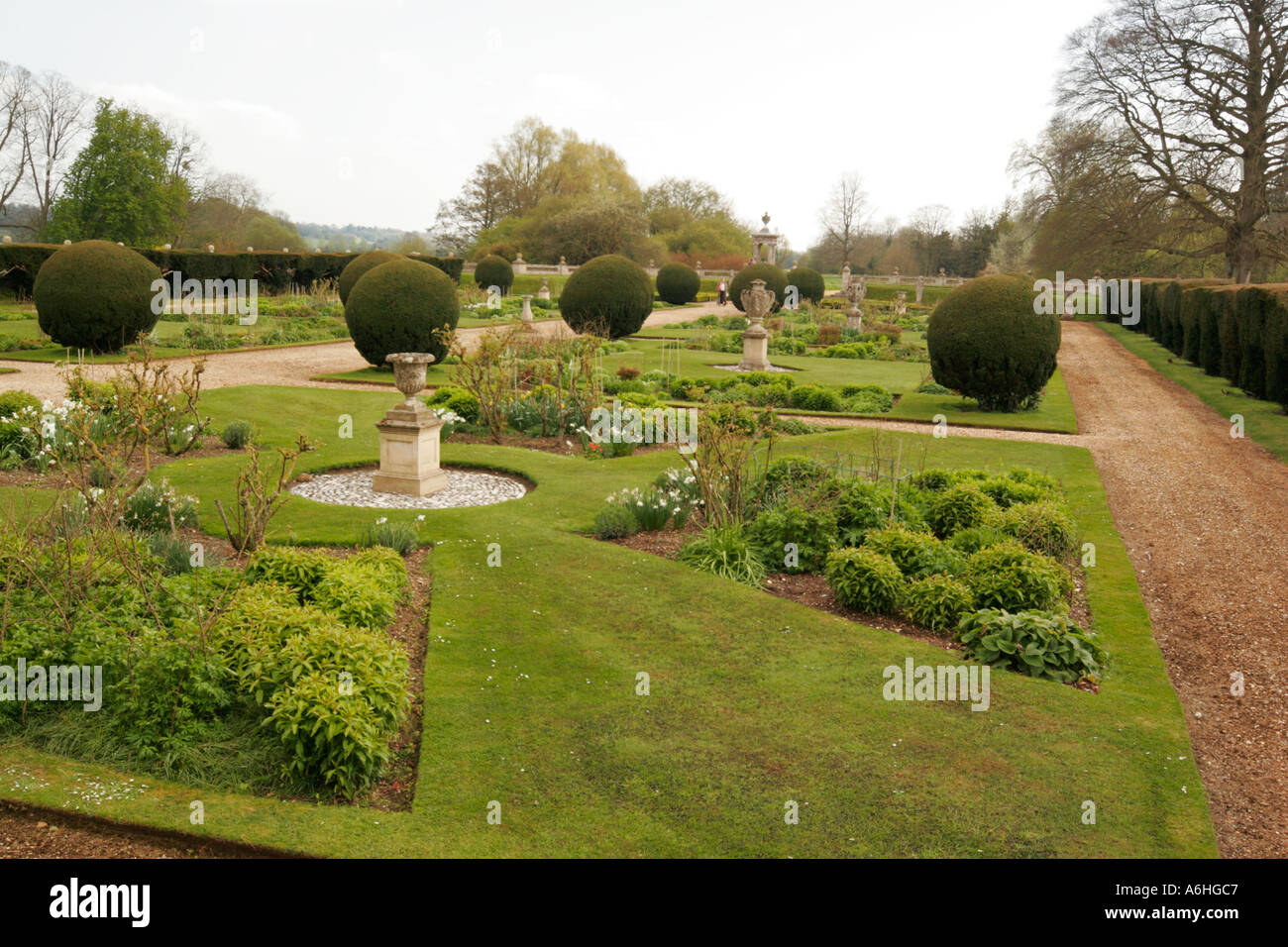 Longford Castle Wiltshire England UK Formal Garden Stock Photo - Alamy