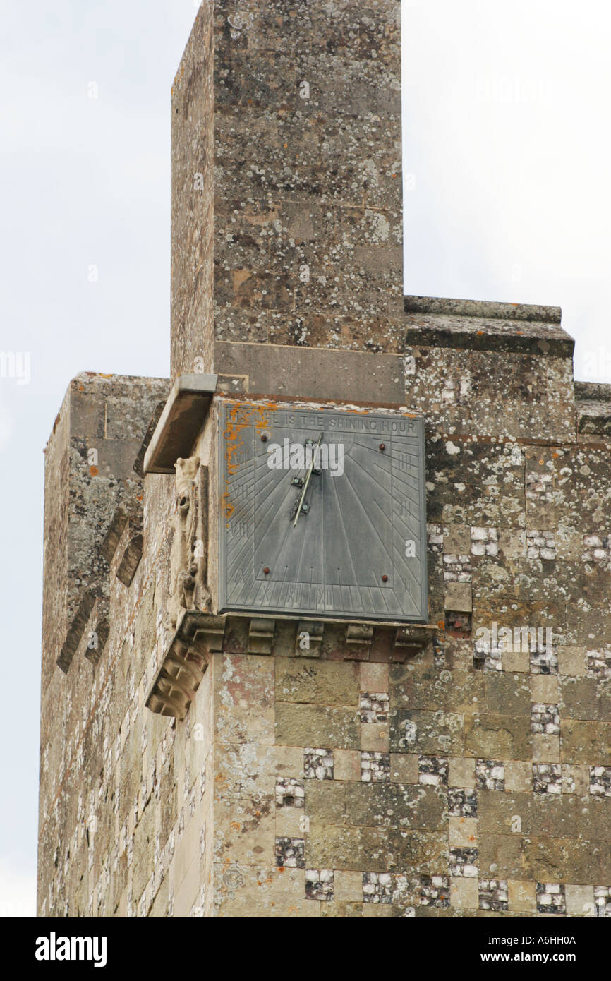 Longford Castle Wiltshire England UK Detal of Sun Dial Stock Photo - Alamy