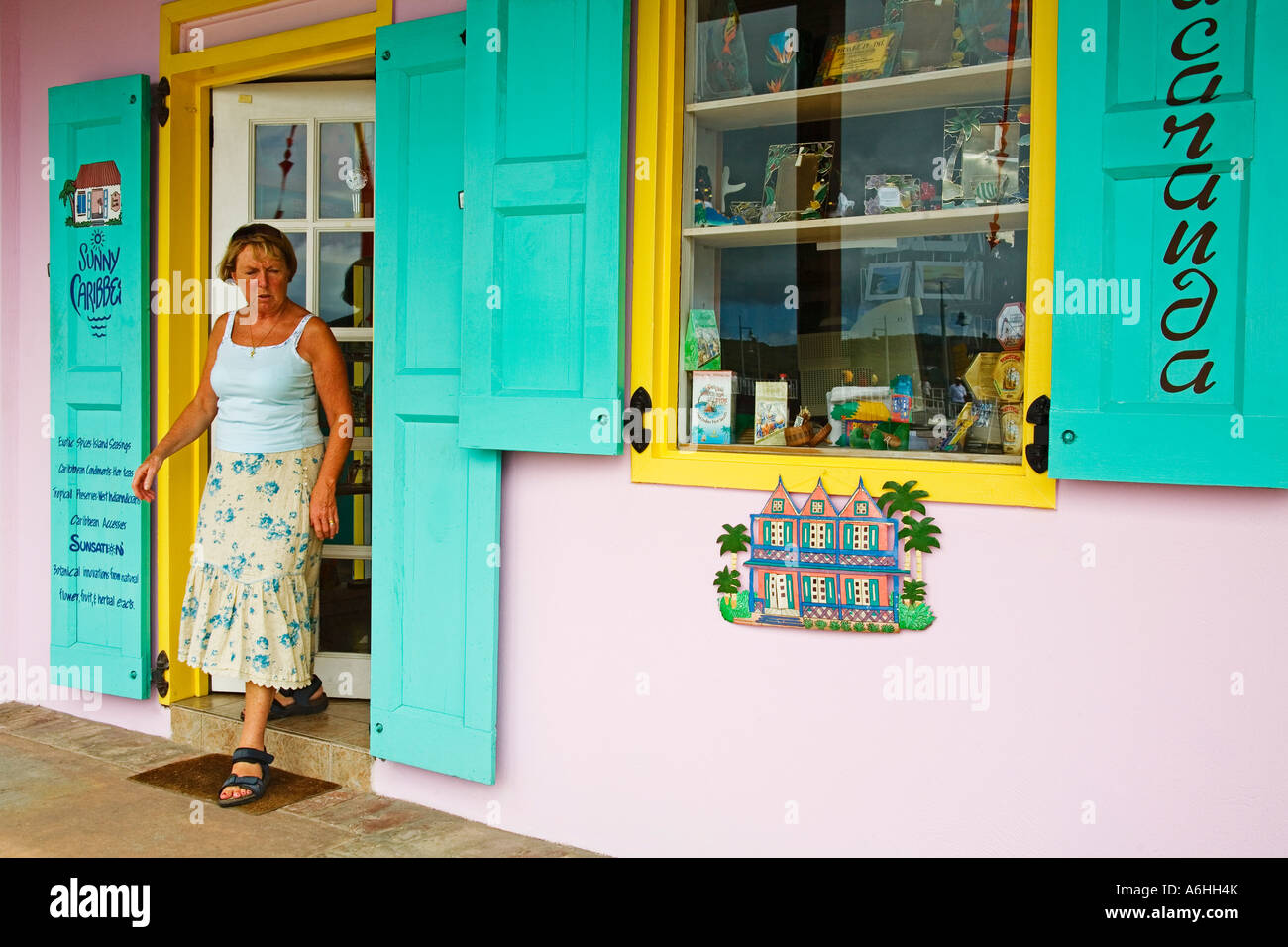 Store Heritage Quay St Johns City Antigua Island Antigua Barbuda Lesser ...