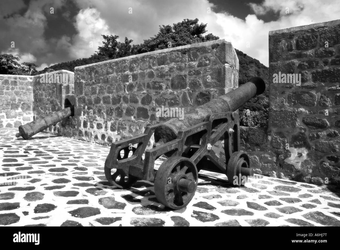 Fort Shirley in Cabrits National Park Portsmouth City Dominica Lesser ...