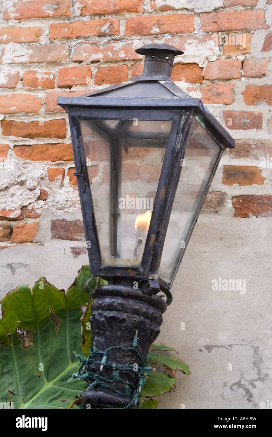 Gas lamp french quarter Stock Photo - Alamy