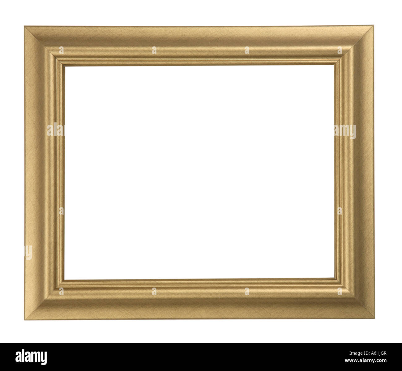 Picture frame cut out on white background Stock Photo - Alamy