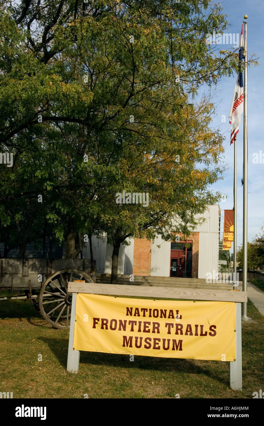 Sign for the National Frontier Trails Museum Independence MO Stock ...