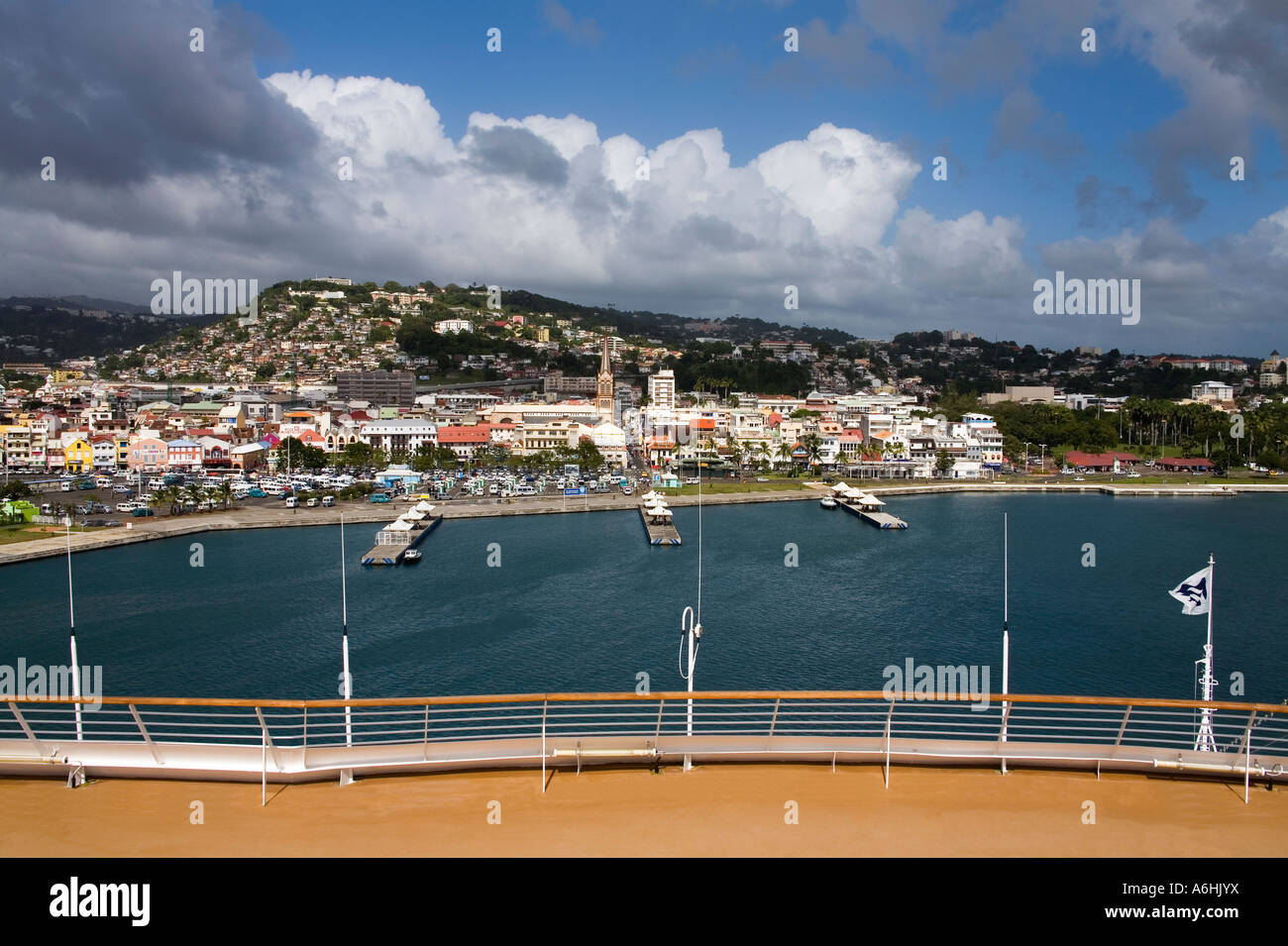 Cruise Ship Terminal Fort de France City Martinique French Antilles ...