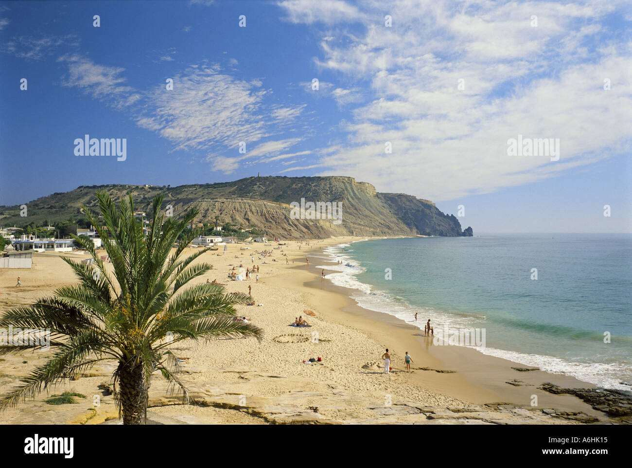Portugal the Algarve Praia da Luz beach in winter Stock Photo - Alamy