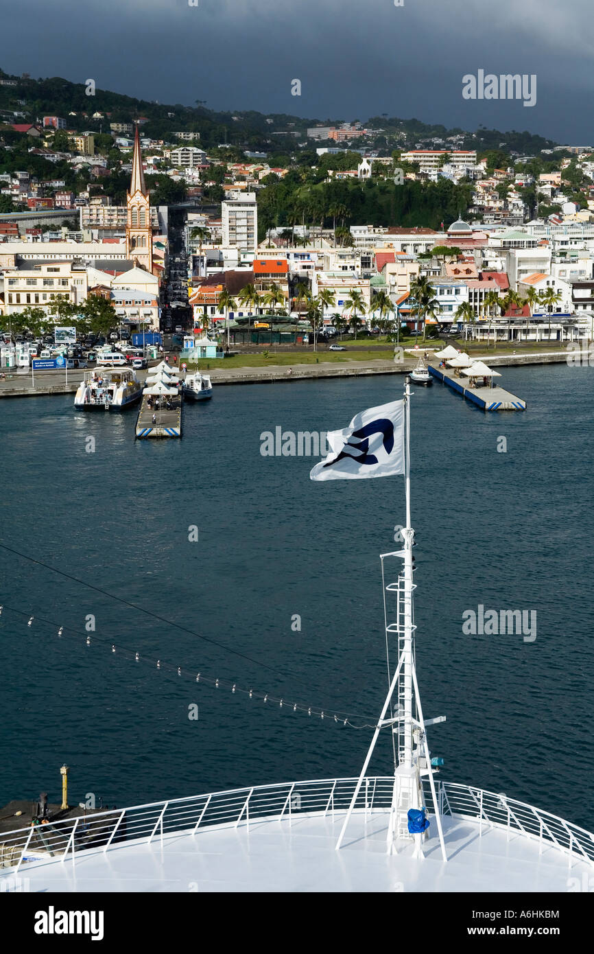 Cruise Ship Terminal Fort de France City Martinique French Antilles ...