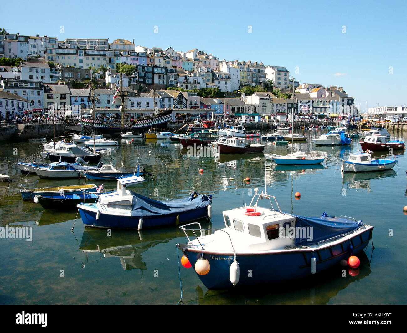 Brixham harbour Devon Stock Photo - Alamy