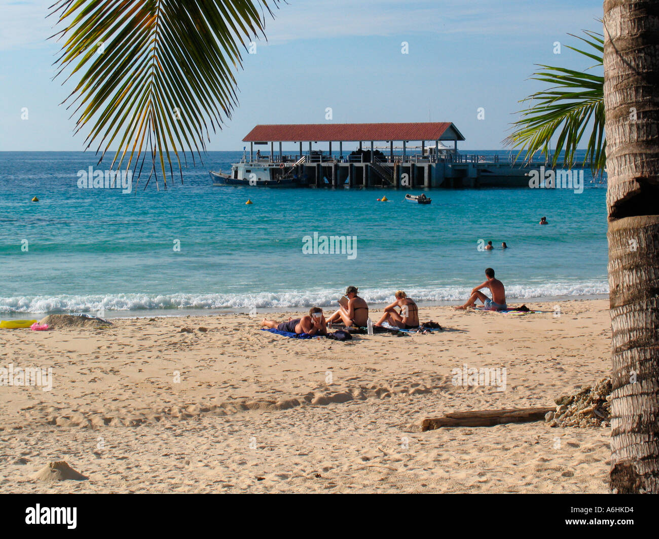 Young people on the sand Salang Beach Tioman Island Malaysia Stock ...