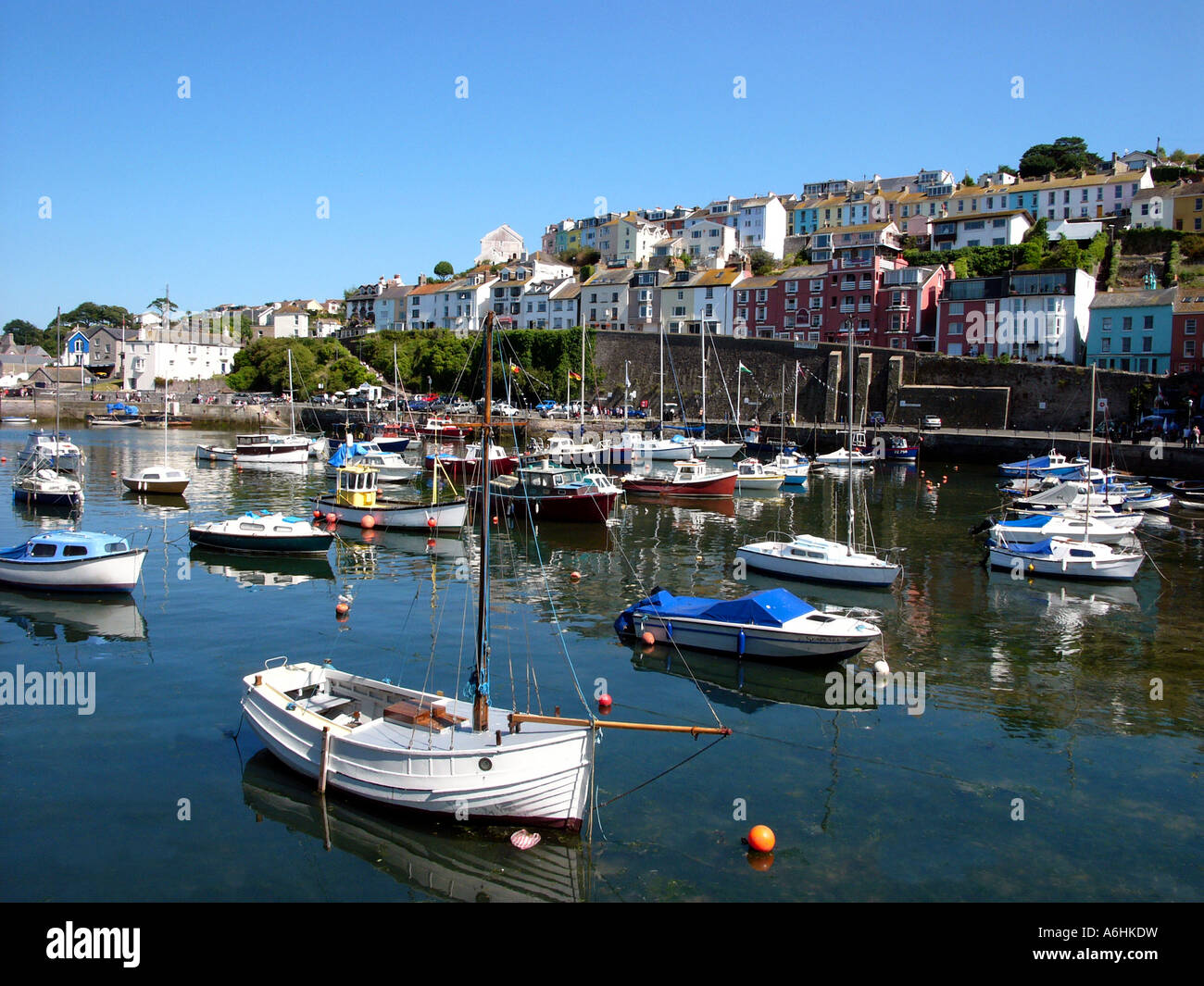 Brixham harbour Devon Stock Photo - Alamy