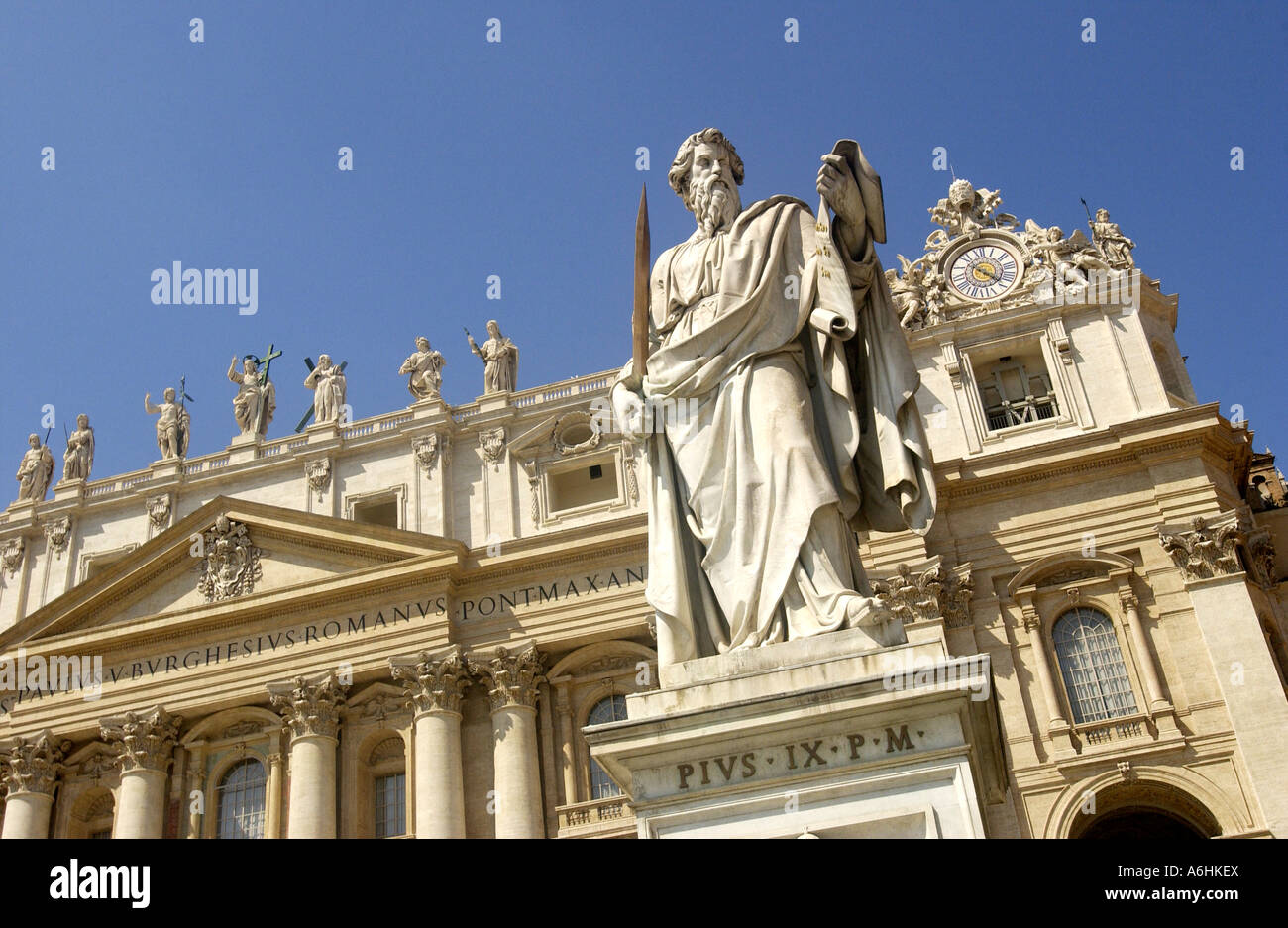 Statue at the Vatican City, Italy Stock Photo - Alamy