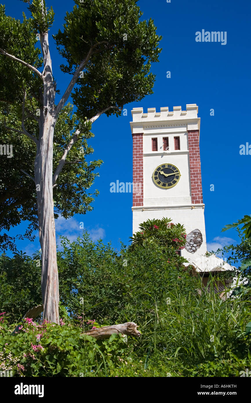 Clock tower caribbean vertical hi-res stock photography and images - Alamy