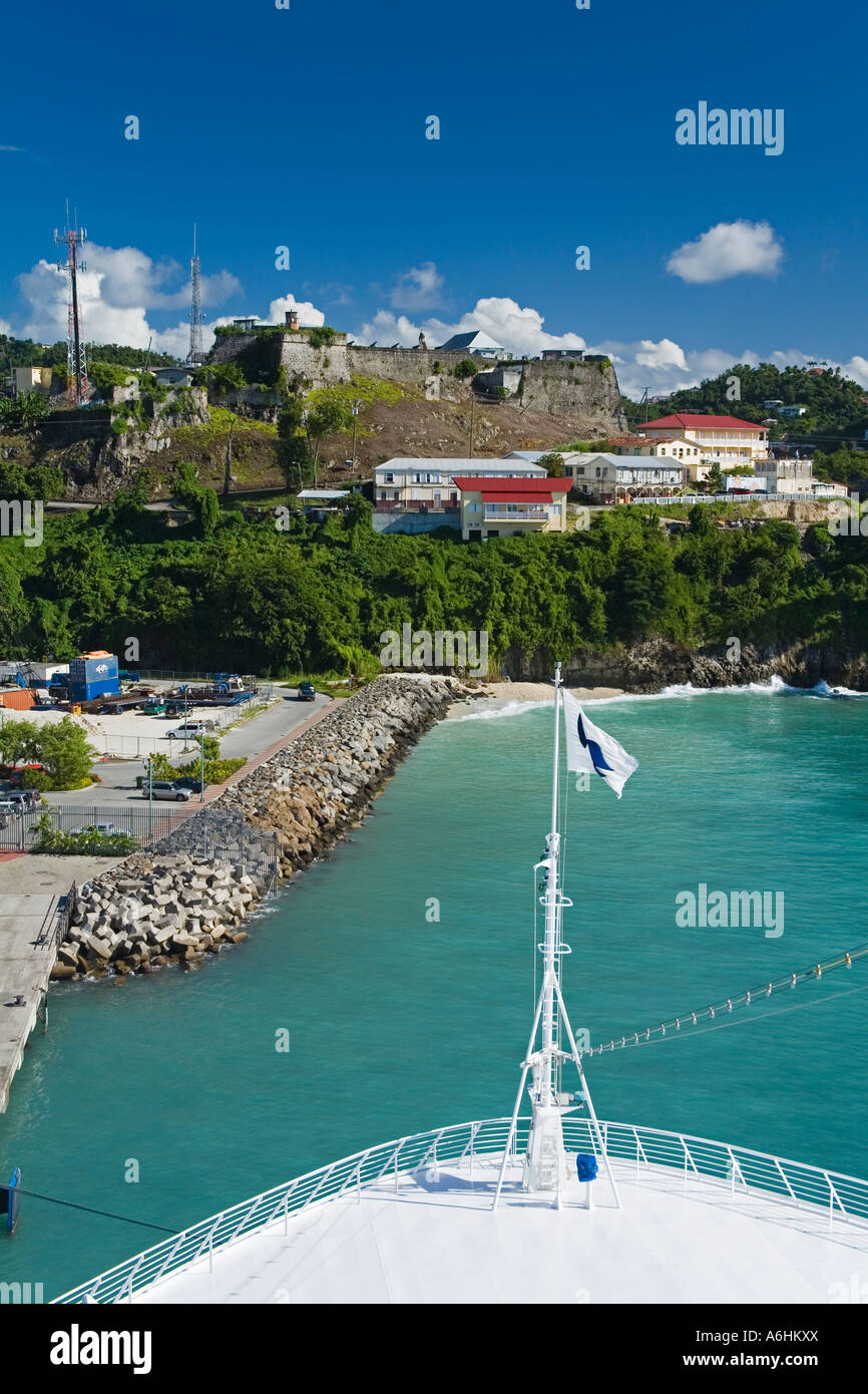 Docked cruise ship Esplanade area City of St George s Grenada Lesser ...