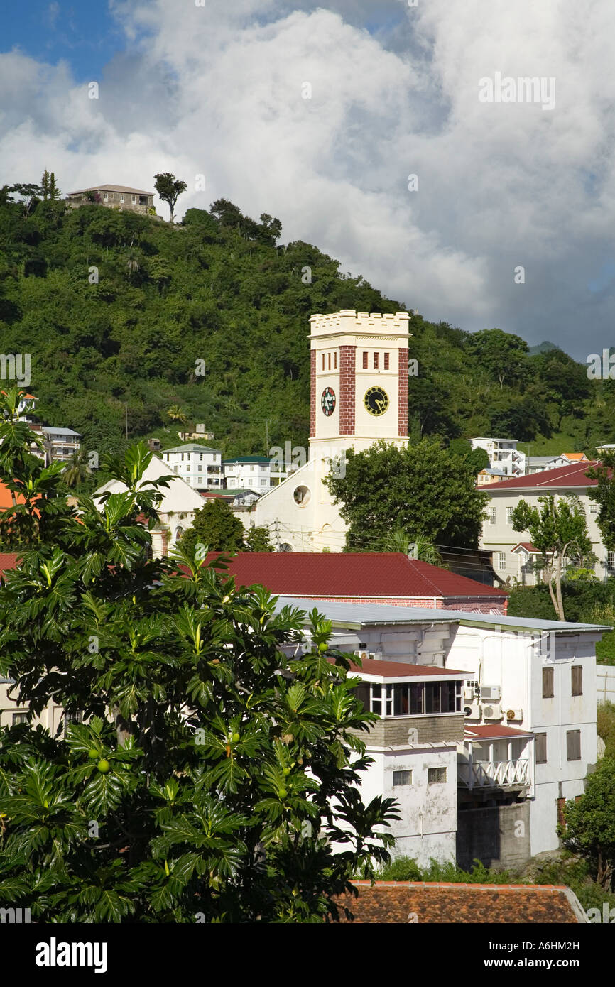 Anglican Church Clock Tower City of St George s Grenada Lesser Antilles ...