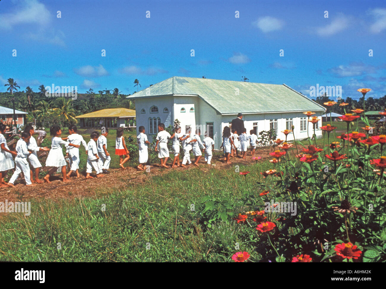 Children participate in White Sunday celebration on Tutuila Island ...