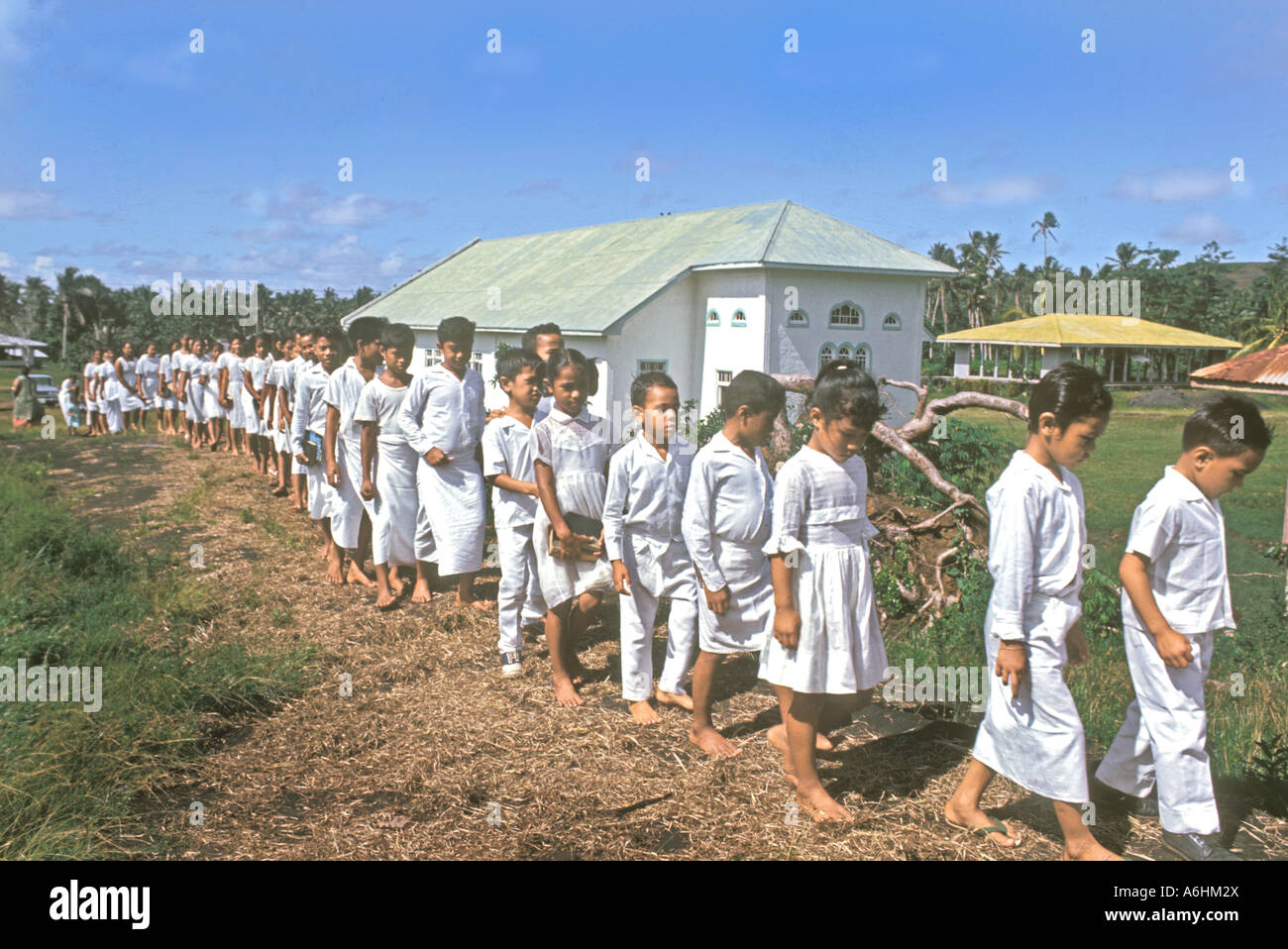 Children participate in White Sunday celebration on Tutuila Island ...