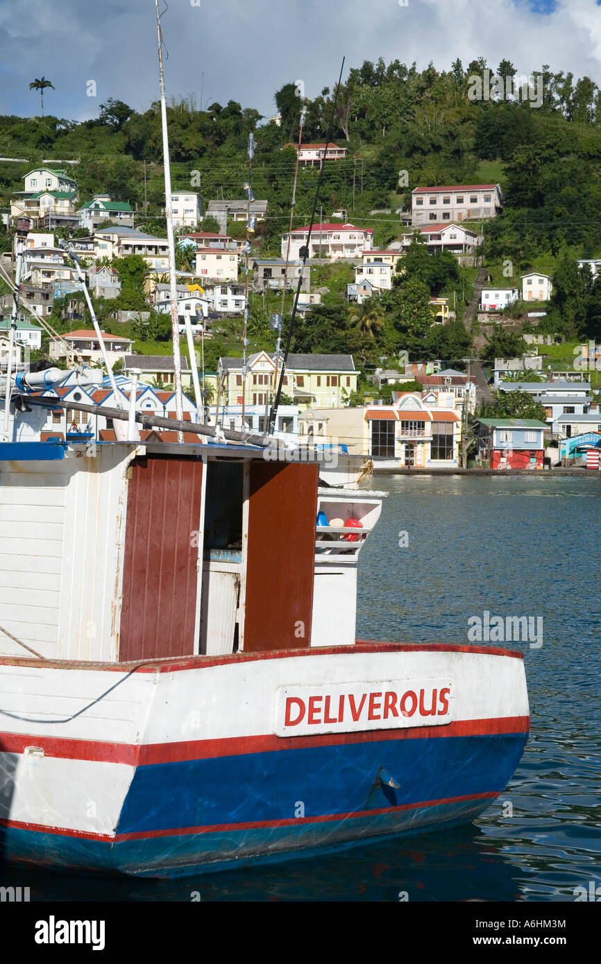 Fishing Boat in Carenage Harbour City of St George s Grenada Lesser ...