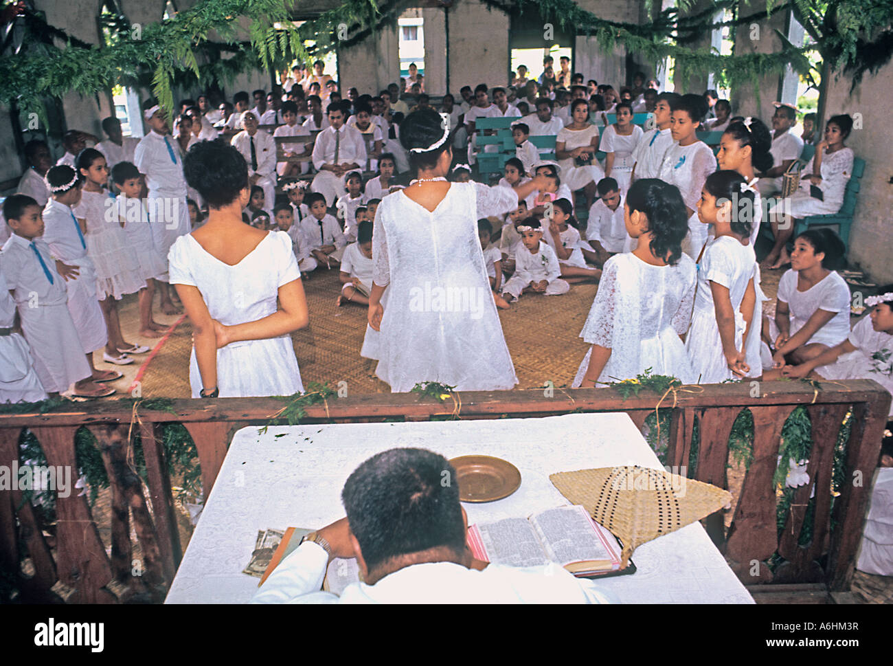 Children participate in White Sunday celebration on Tutuila Island ...