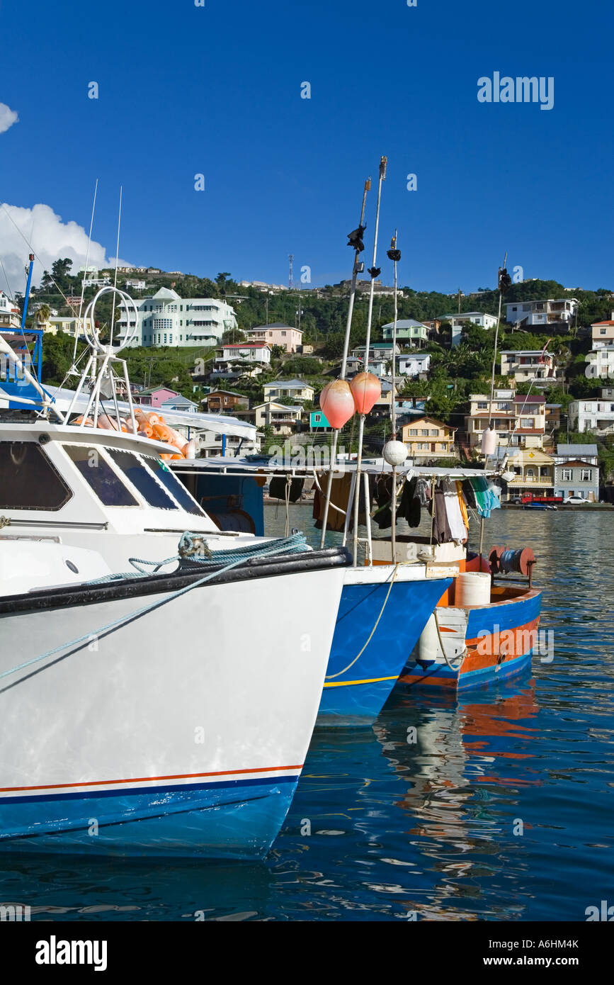Fishing Boats in Carenage Harbour City of St George s Grenada Lesser ...