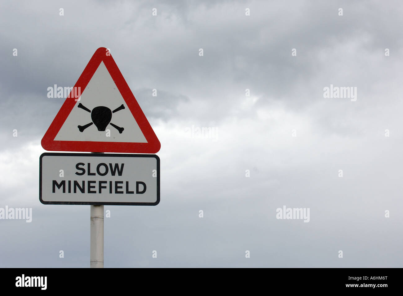 Danger Minefield sign Falkland Islands, South Atlantic Stock Photo - Alamy
