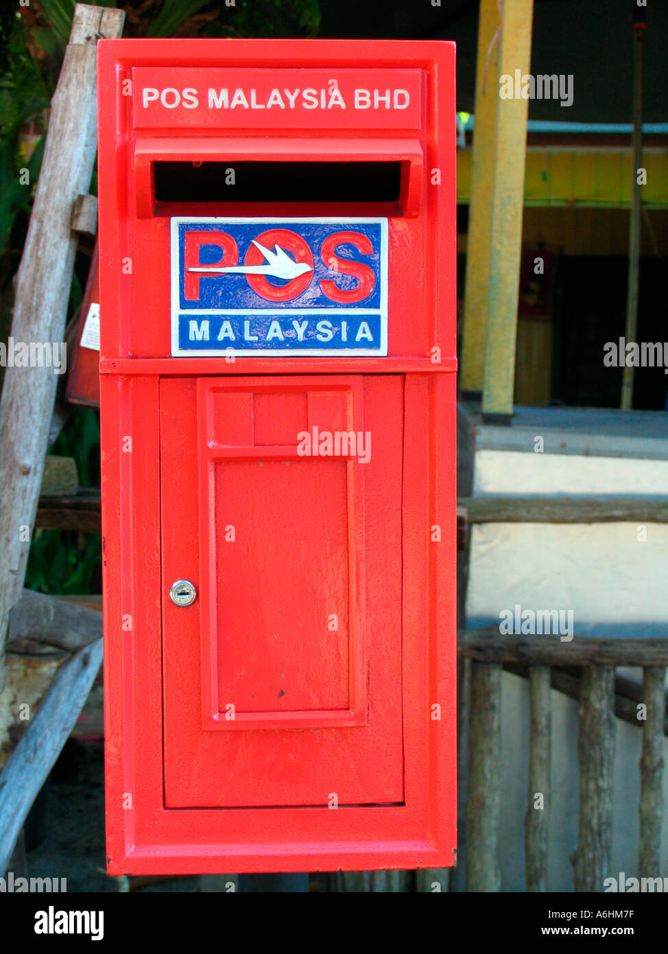Malaysia Post mail box Cherating Malaysia Stock Photo - Alamy