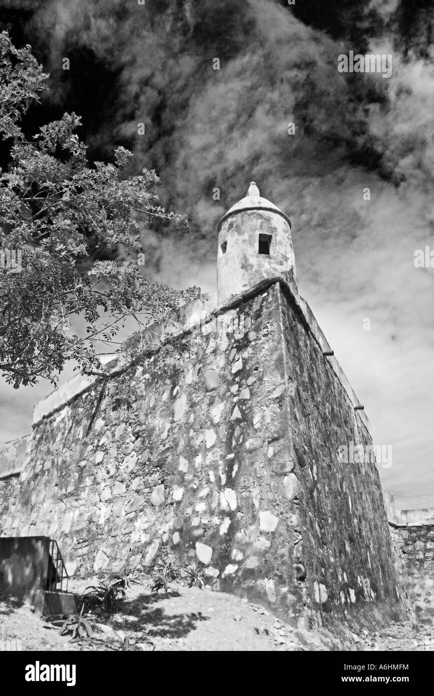 Margarita island venezuela la asuncion Black and White Stock Photos ...