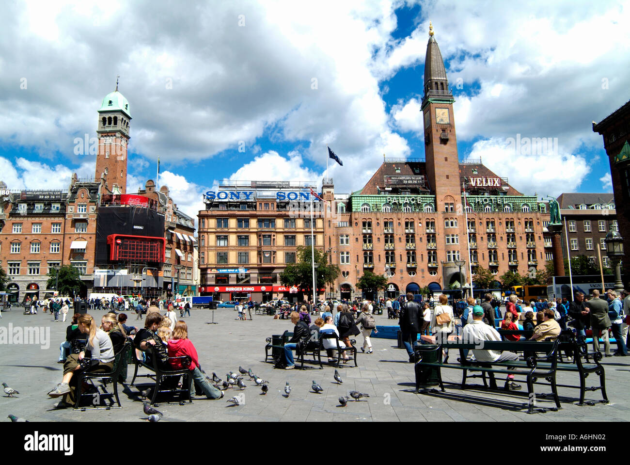 Radhuspladsen.City Hall Square.Copenhagen.Denmark Stock Photo - Alamy