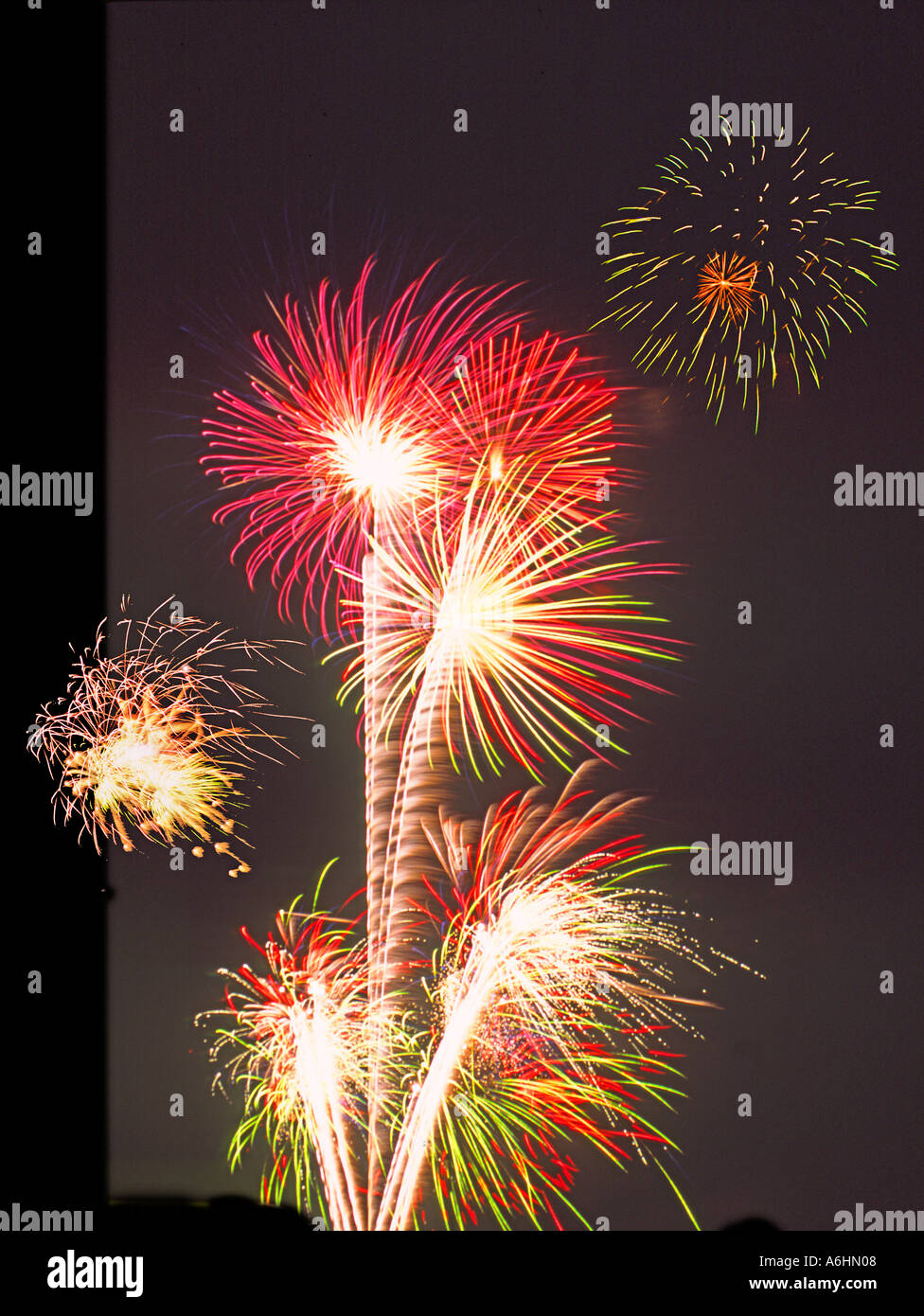 Fireworks In Kent In England Stock Photo - Alamy