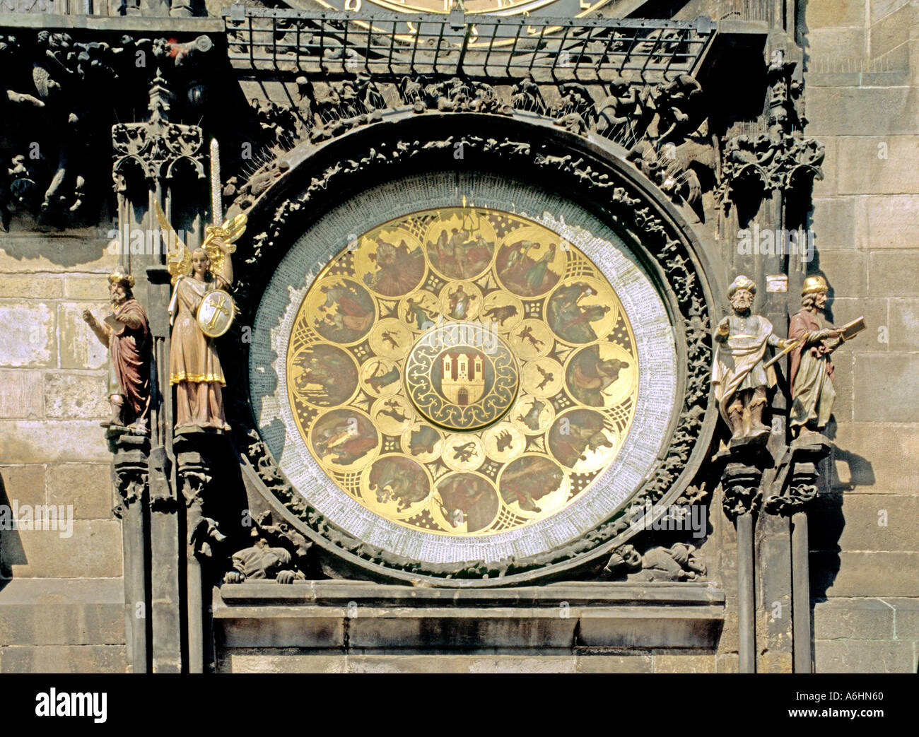 Clock And Figures In Prague The Capital Of The Czech Republic Stock ...