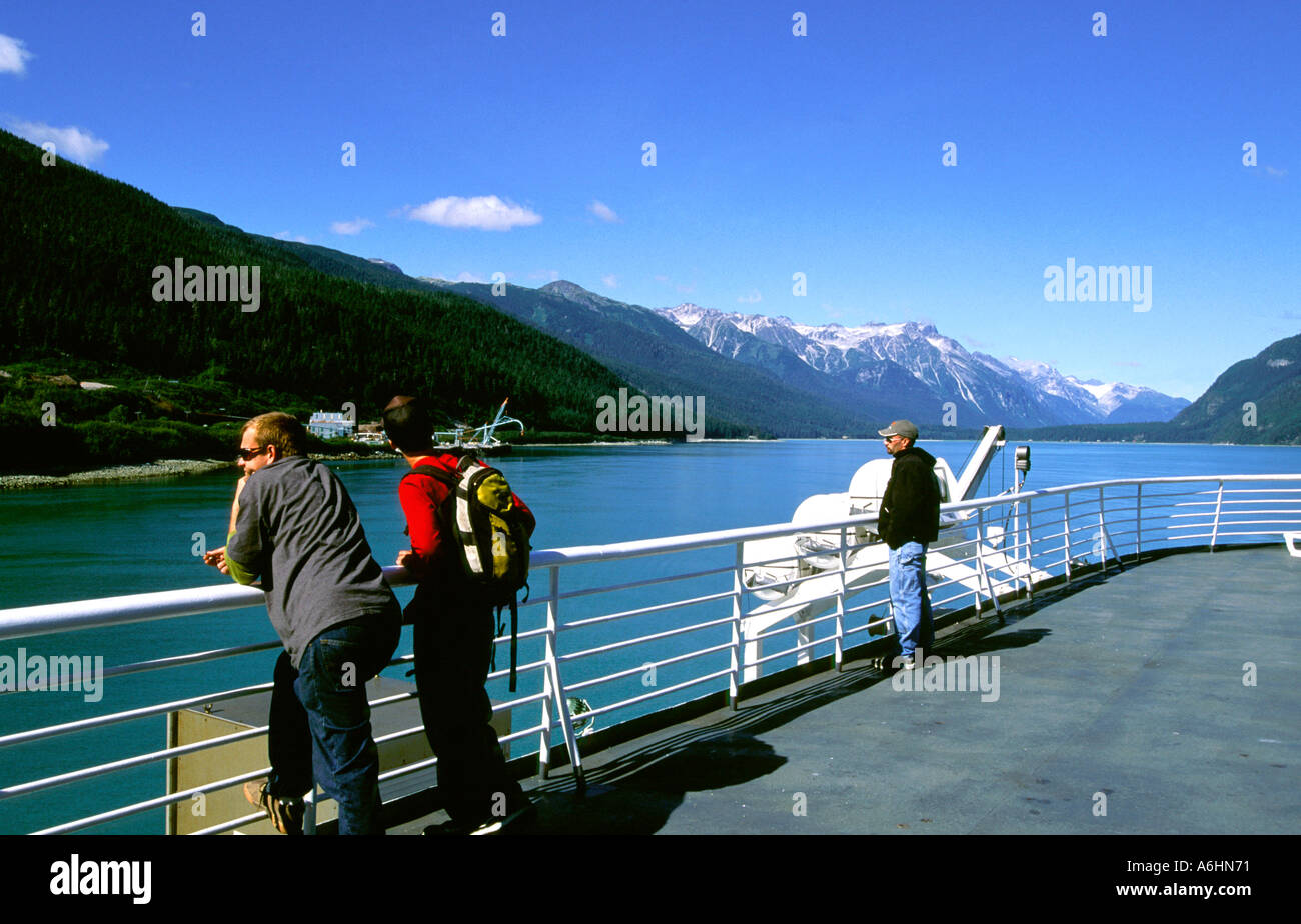 Ferry alaska people deck scenic hi-res stock photography and images - Alamy
