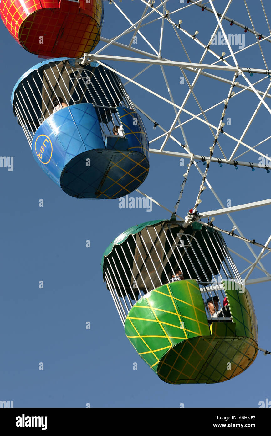 Brightly coloured ferris wheel Stock Photo - Alamy