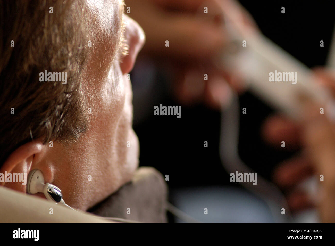 A man listening to his MP3 Player. Picture by Patrick Steel ...