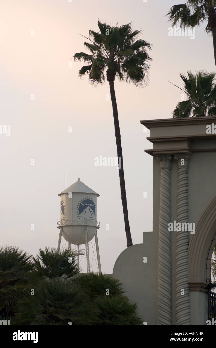 Water tower of Paramount Pictures Studios in Hollywood Stock Photo - Alamy