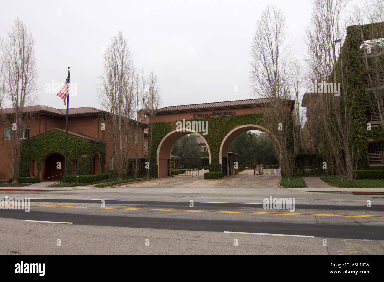 Entrance to Dreamworks Animation offices in Glendale Stock Photo - Alamy