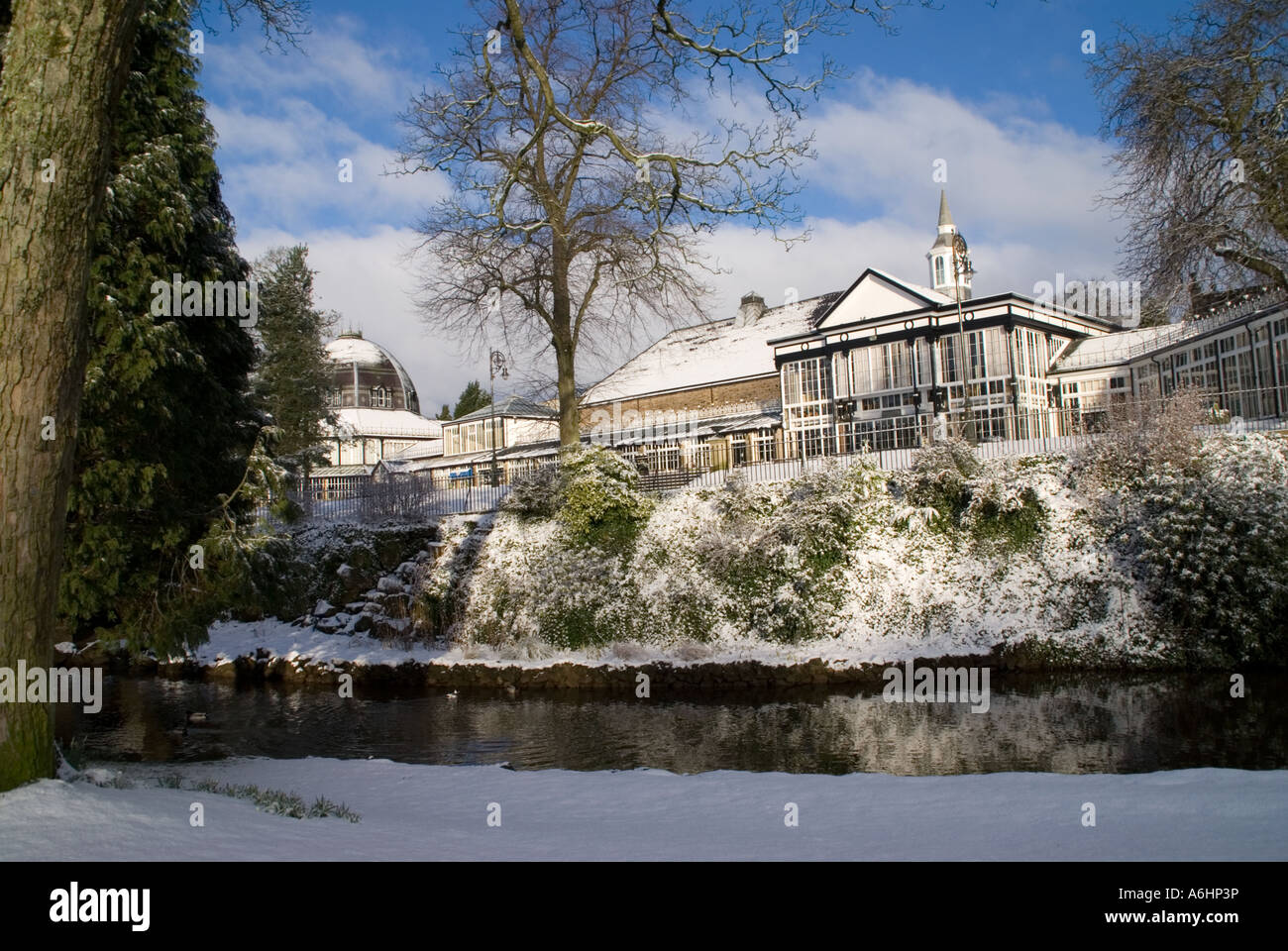 The Pavilion Gardens in Winter Stock Photo - Alamy