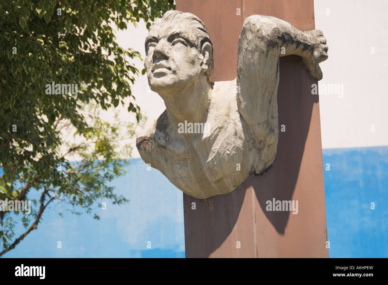 Monument to Costa Rican and Italian cooperation San Vito southern Costa ...