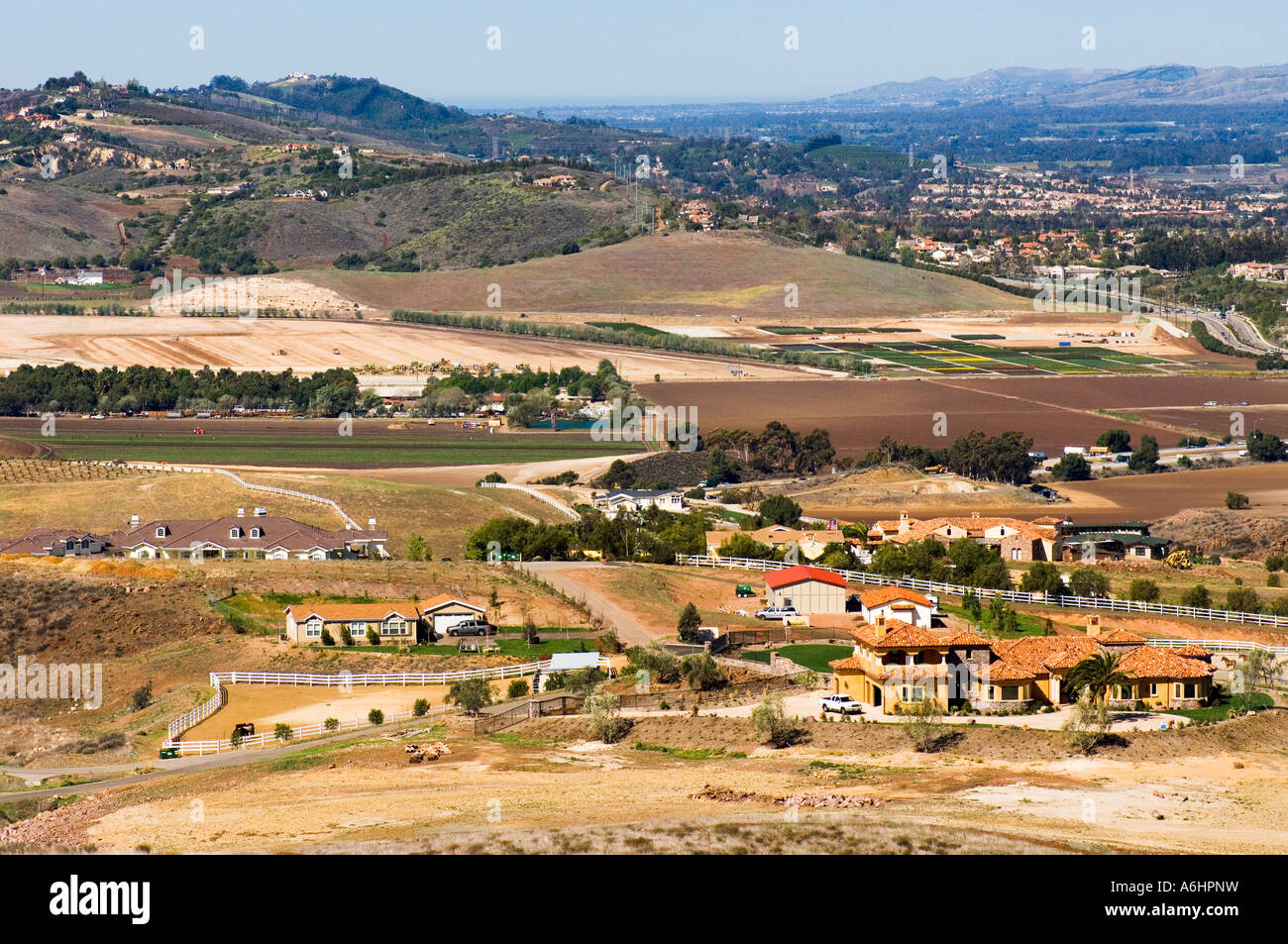 View of Simi Valley rural development Stock Photo - Alamy