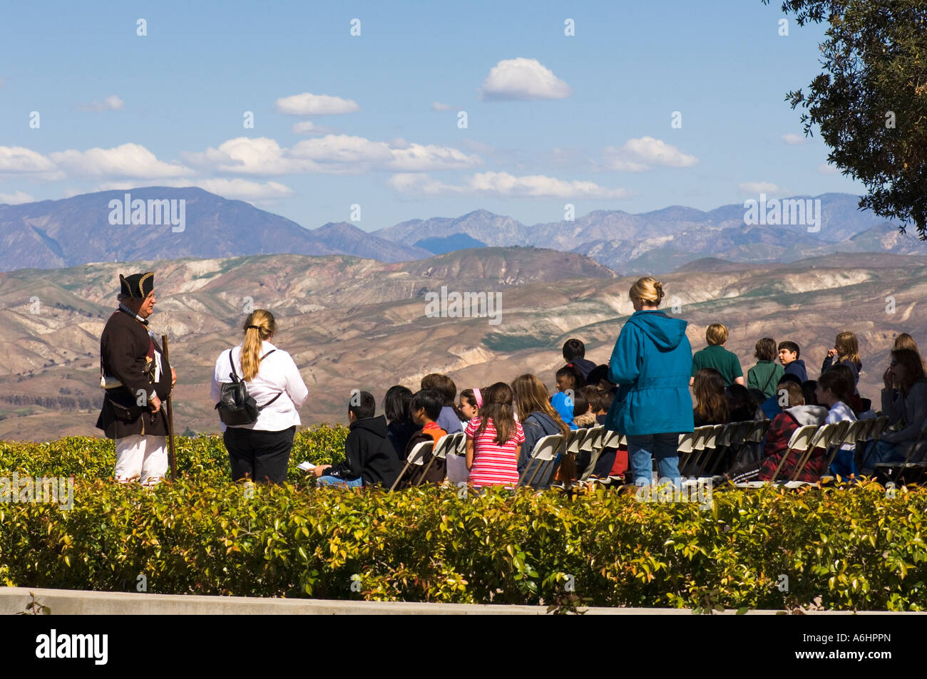 Class visiting Presidential library in Simi Valley Stock Photo - Alamy